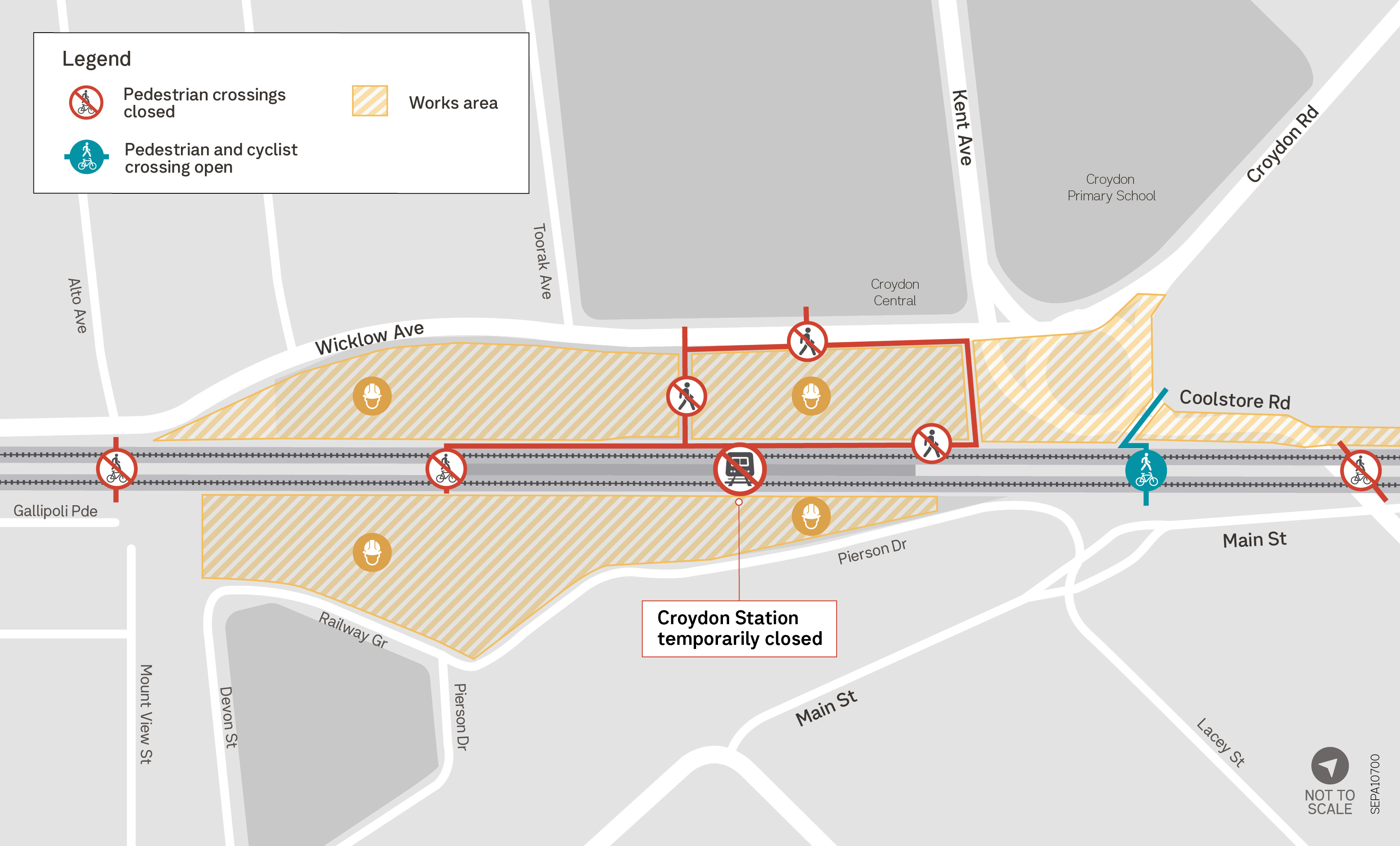 Croydon Station closure and precinct changes | Metro Trains